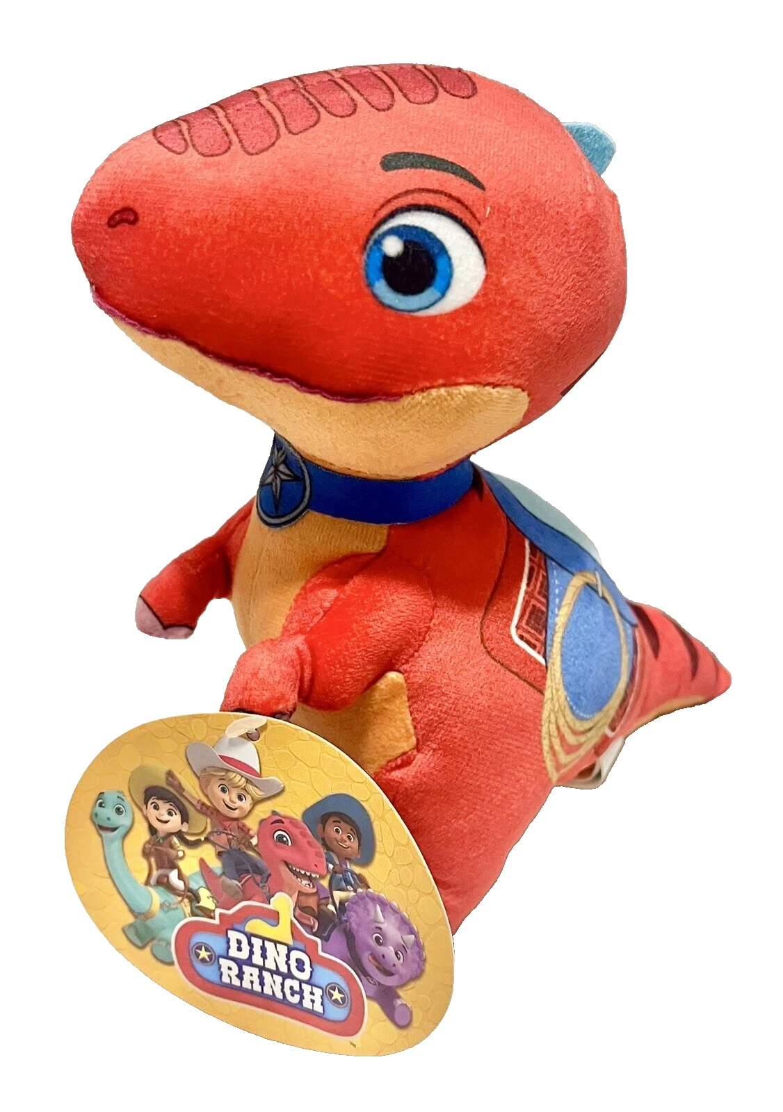 Dino Ranch Plush Toy Blitz 7 inch Red Raptor Dinosaur - Walmart.com
