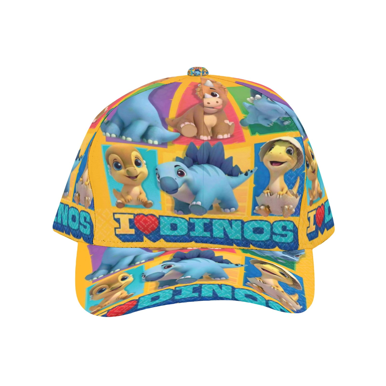 Dino Ranch-theme Baseball Cap For Men, Women & Kids, Classic Flat Brim ...