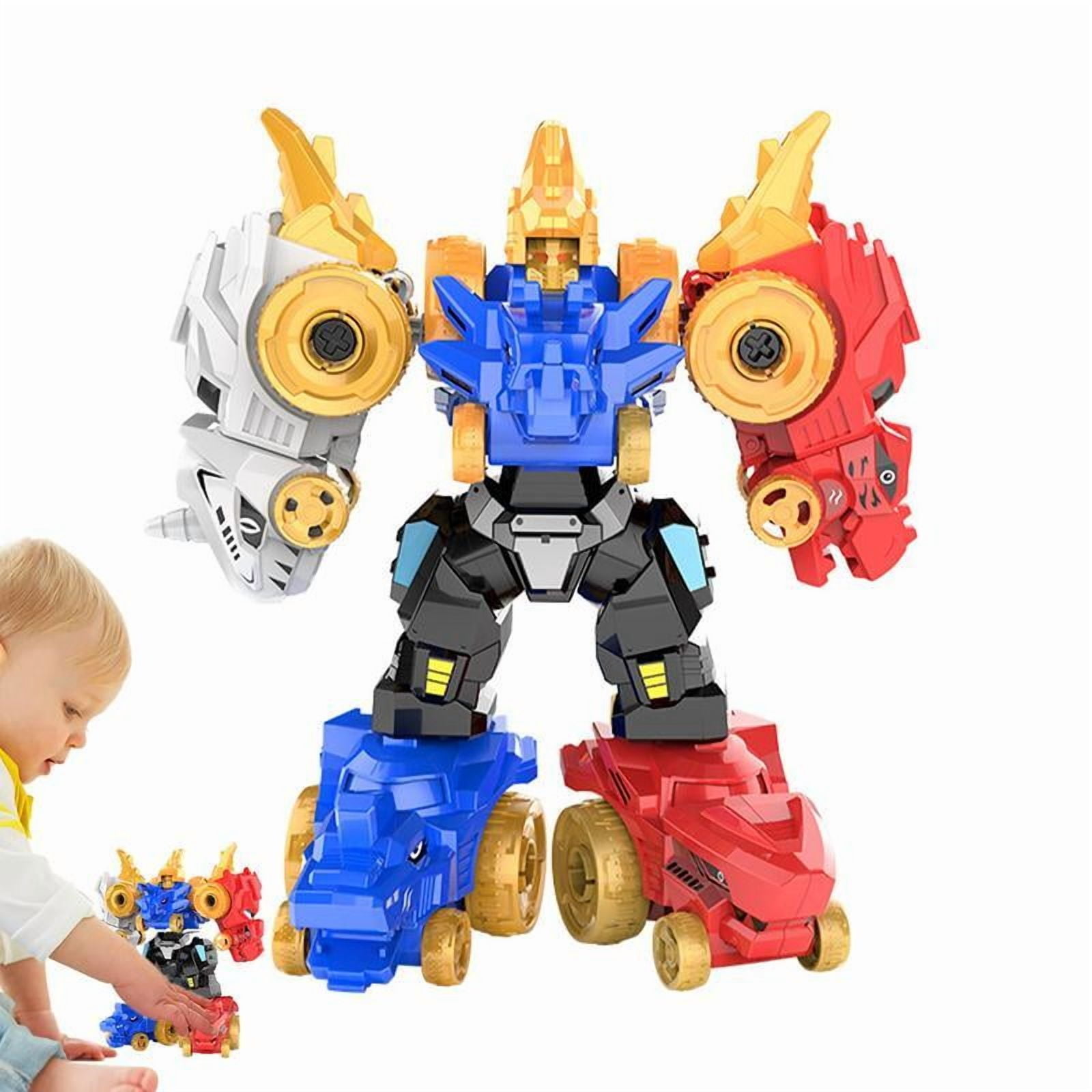 Dino Robot Transform 5-in-1 Transforming Robots For Kids Dinosaur Car ...