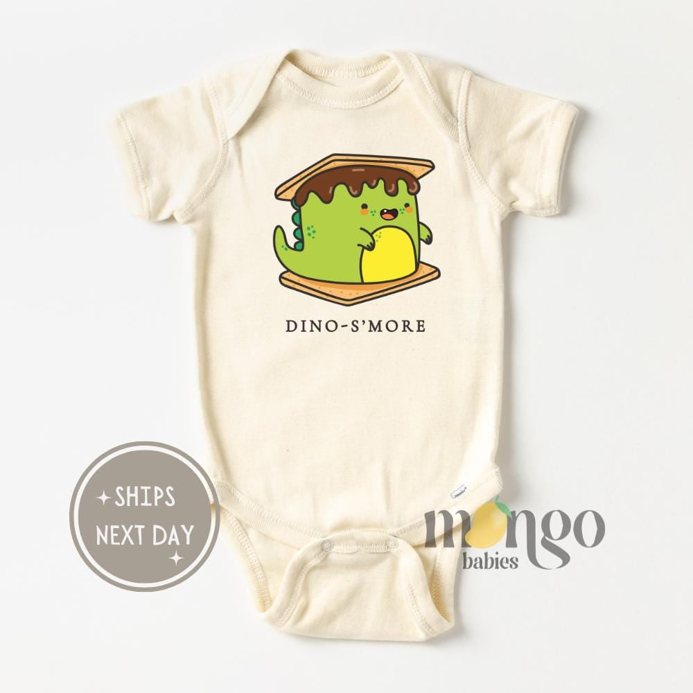 Dino S'More Baby Onesies Cute Dinosaur Baby Clothes Dinosaurs Baby ...