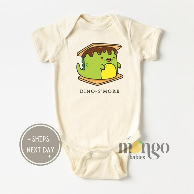 Dino S'More Baby Onesies Cute Dinosaur Baby Clothes Dinosaurs Baby ...