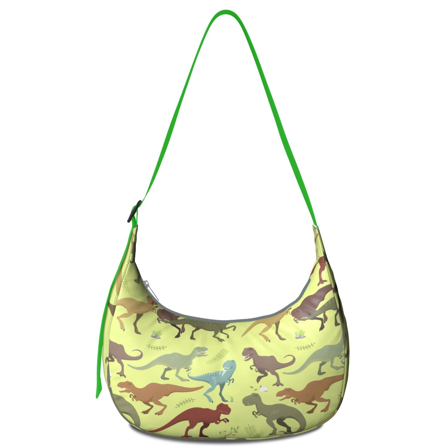Dino Skeleton Crescent Crossbody Bag for Women Mens , Cute Colorful ...