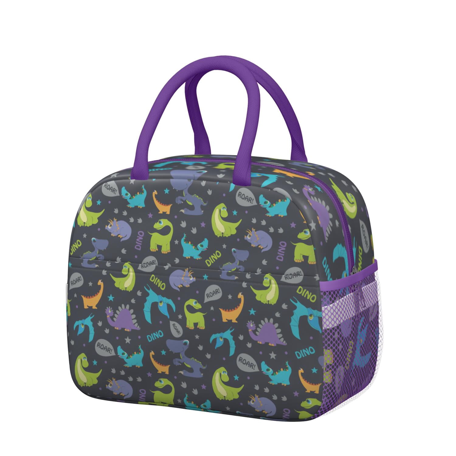 Dino Skeleton Lunch Box - Thermal Reusable Lunch Tote, Lightweight ...