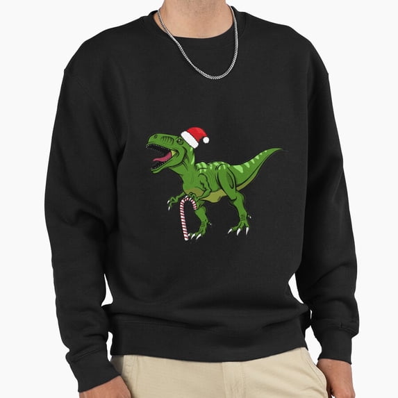 Dino Xmas Christmas Unisex Sweatshirt Funny Retro Vintage Holiday ...
