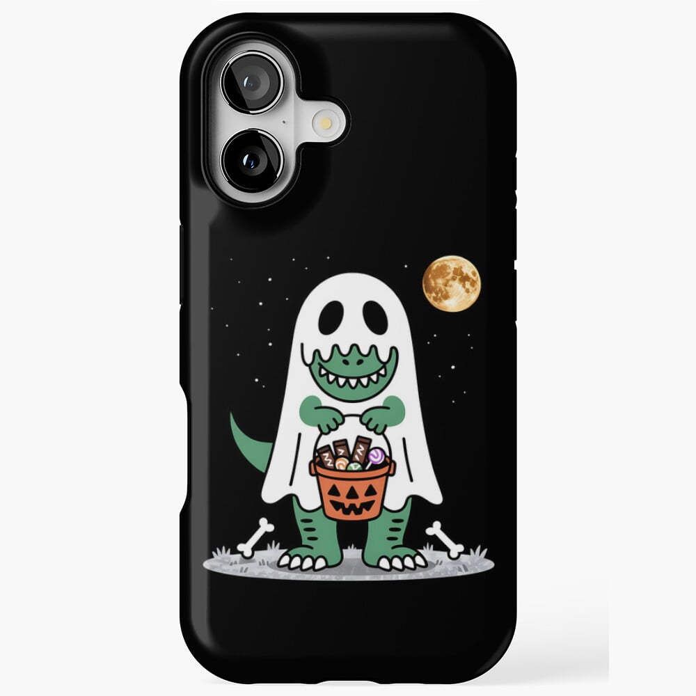 Dino in Disguise Funny Cartoon Artwork Case for iPhone 17 15 14 13 12 ...