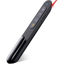 AMERTEER Wireless Presenter, RF 2.4GHz Presentation Remote Rechargeable with Laser Pointer ...