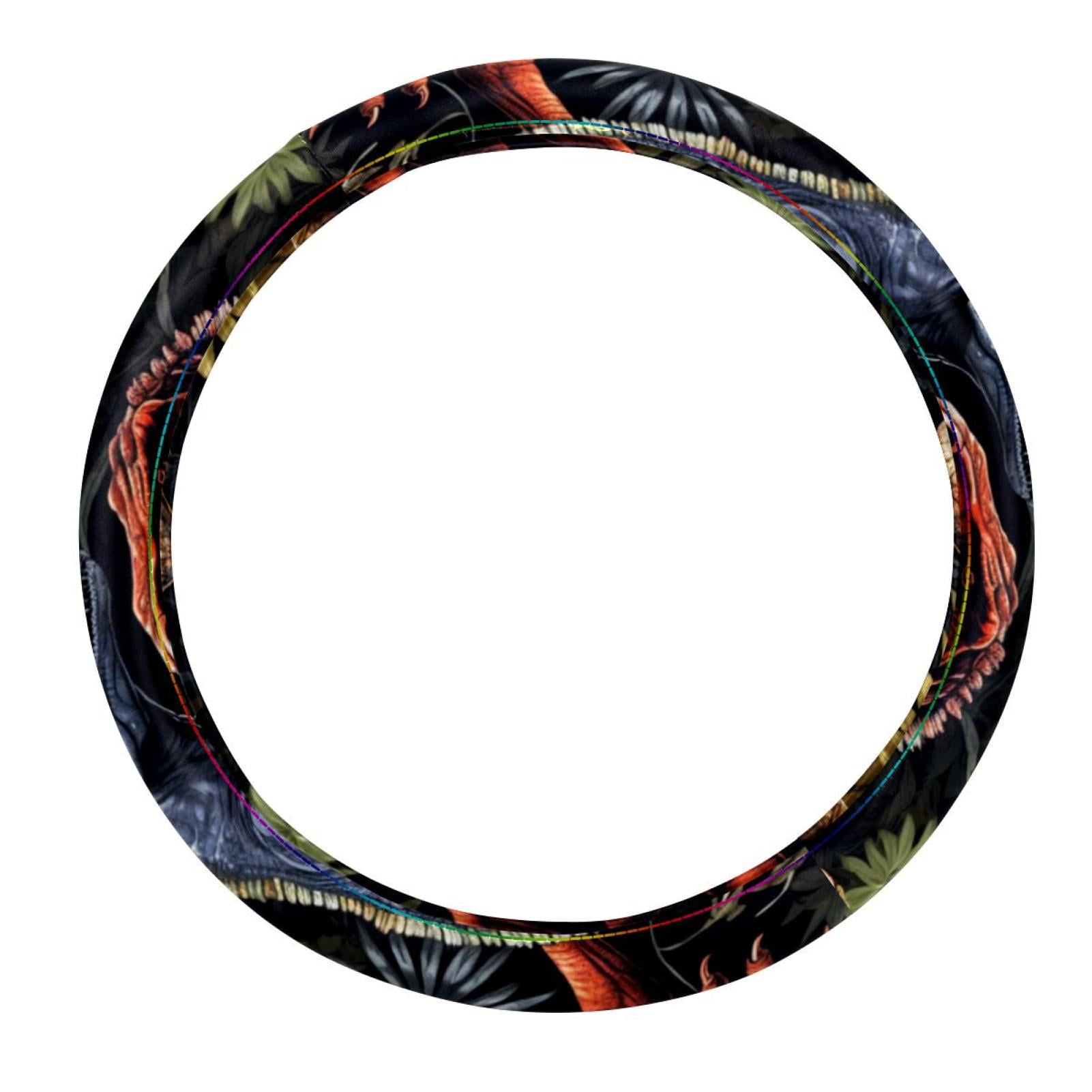 Dinosaur 14.5 Inch Printing PVC Leather Car Wheel Cover Steering Wheel ...