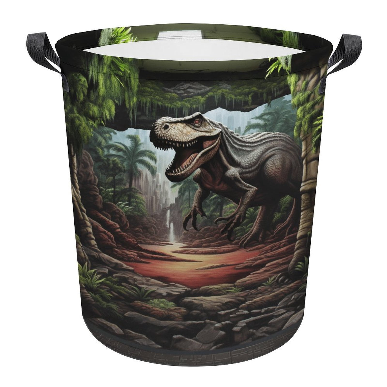 Dinosaur 3D Pattern Print Foldable Laundry Basket for Clothes Storage ...