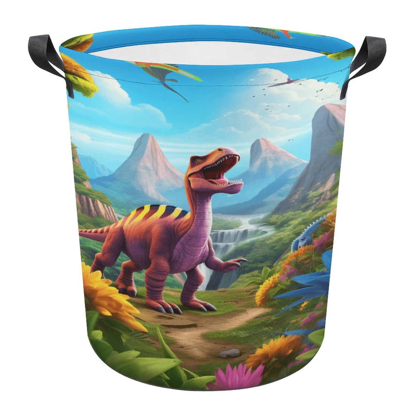 Dinosaur 3D Pattern Print Foldable Laundry Basket for Clothes Storage ...