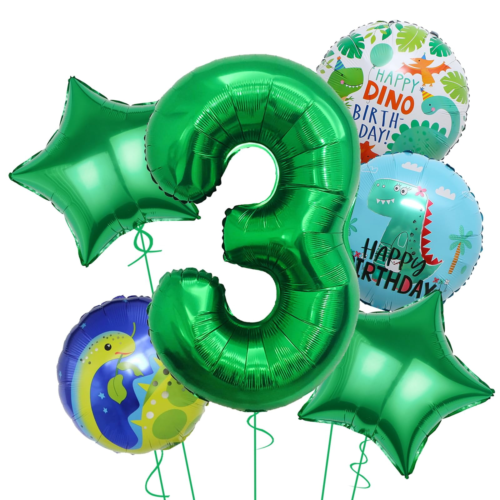 Dinosaur 3rd Party Balloons DHF10 Decorations, Dinosaur Theme Party ...