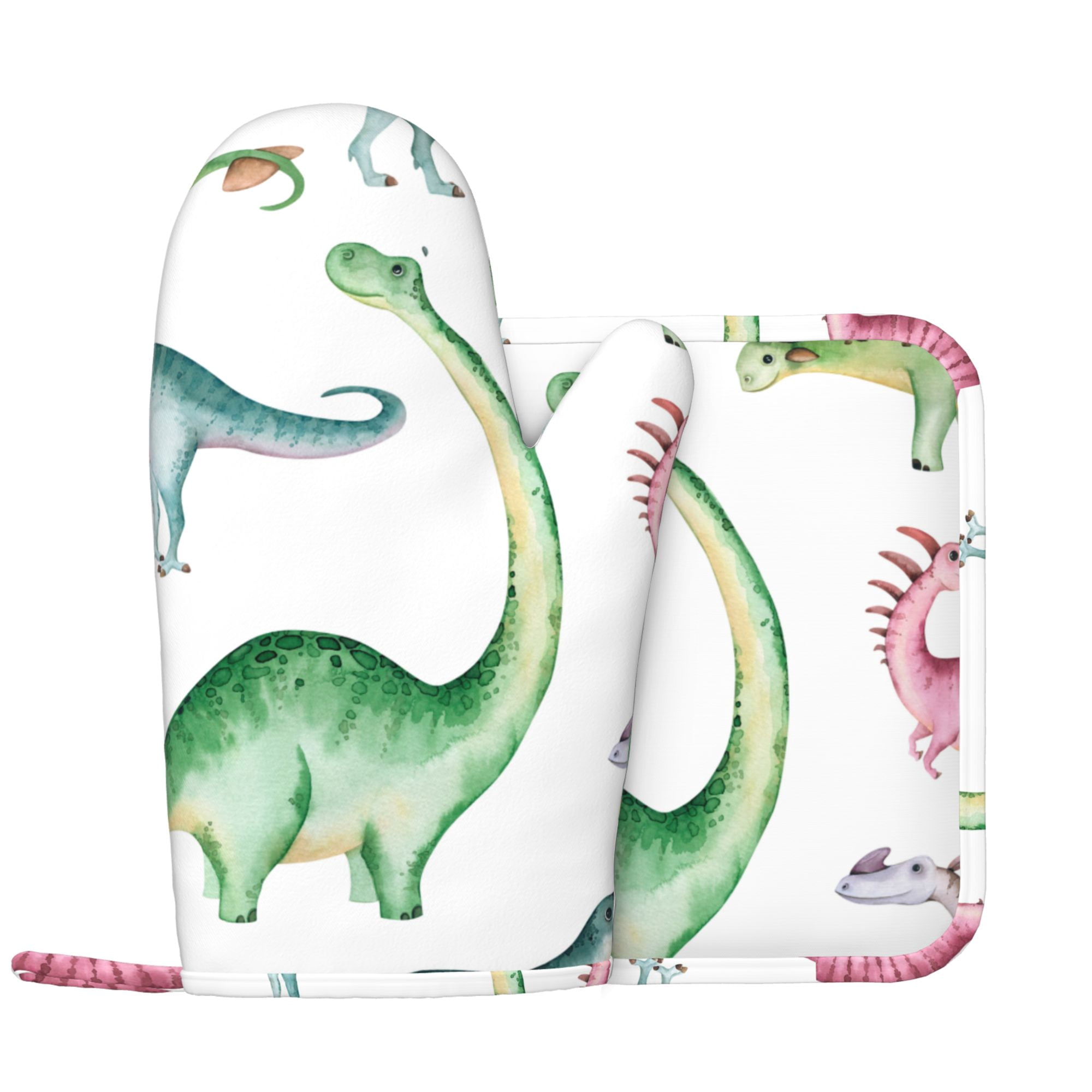 Dinosaur (6) Oven gloves, pot clamp set, anti slip cooking gloves ...