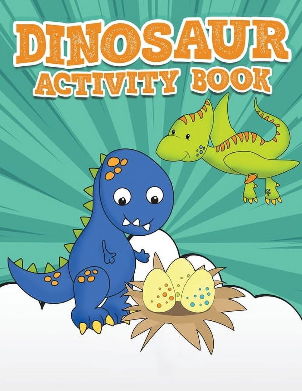 Dinosaur Activity Book 100 Pages Of Fun : Large Dino Puzzle Workbook ...