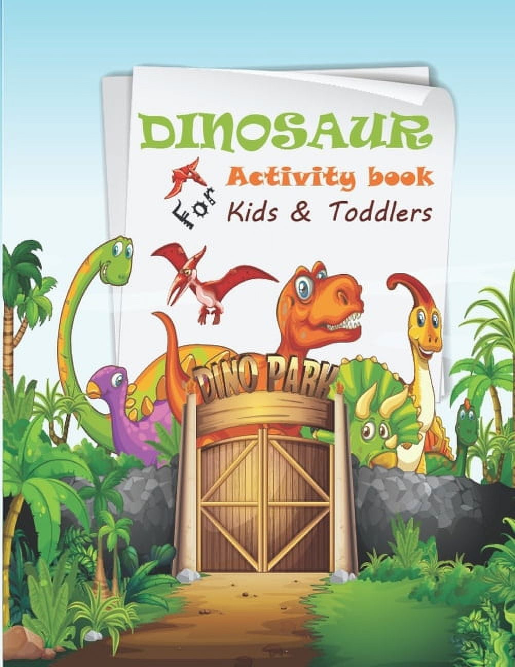 Dinosaur Activity Book For Kids And Toddlers: With Coloring Book ...