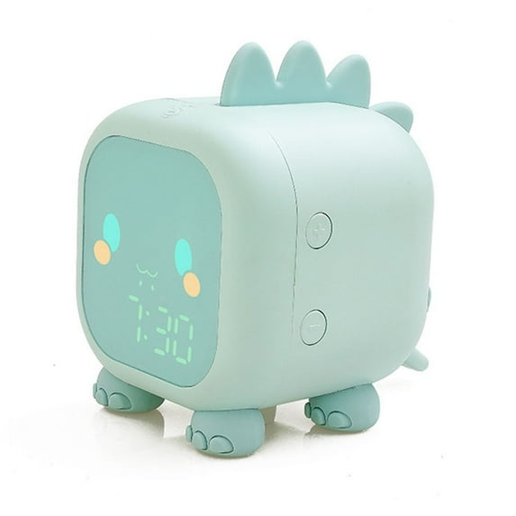 Dinosaur Alarm Clock Cute Table Lamp with Sound Control Night Light ...