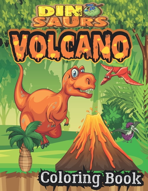 Volcano Dinosaur Coloring Pages