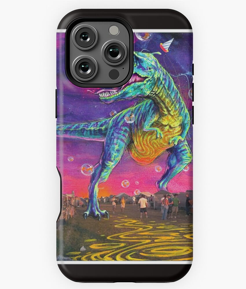 Dinosaur Art Prehistoric Animal Fossil Phone Case for iPhone 16 15 14 ...