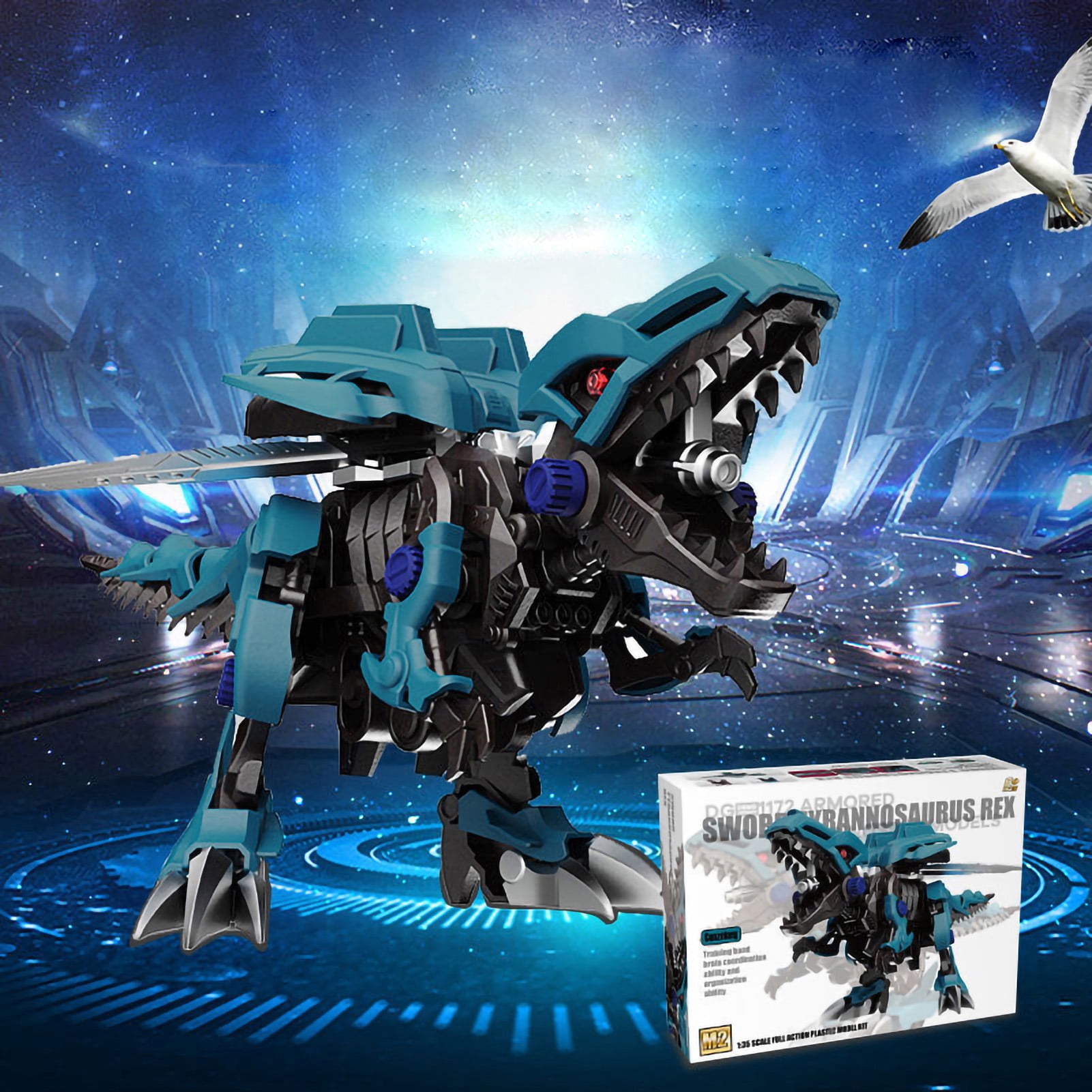 Dinosaur Assembly Toy Fun Educational Electric Assembly Tyrannosaurus ...