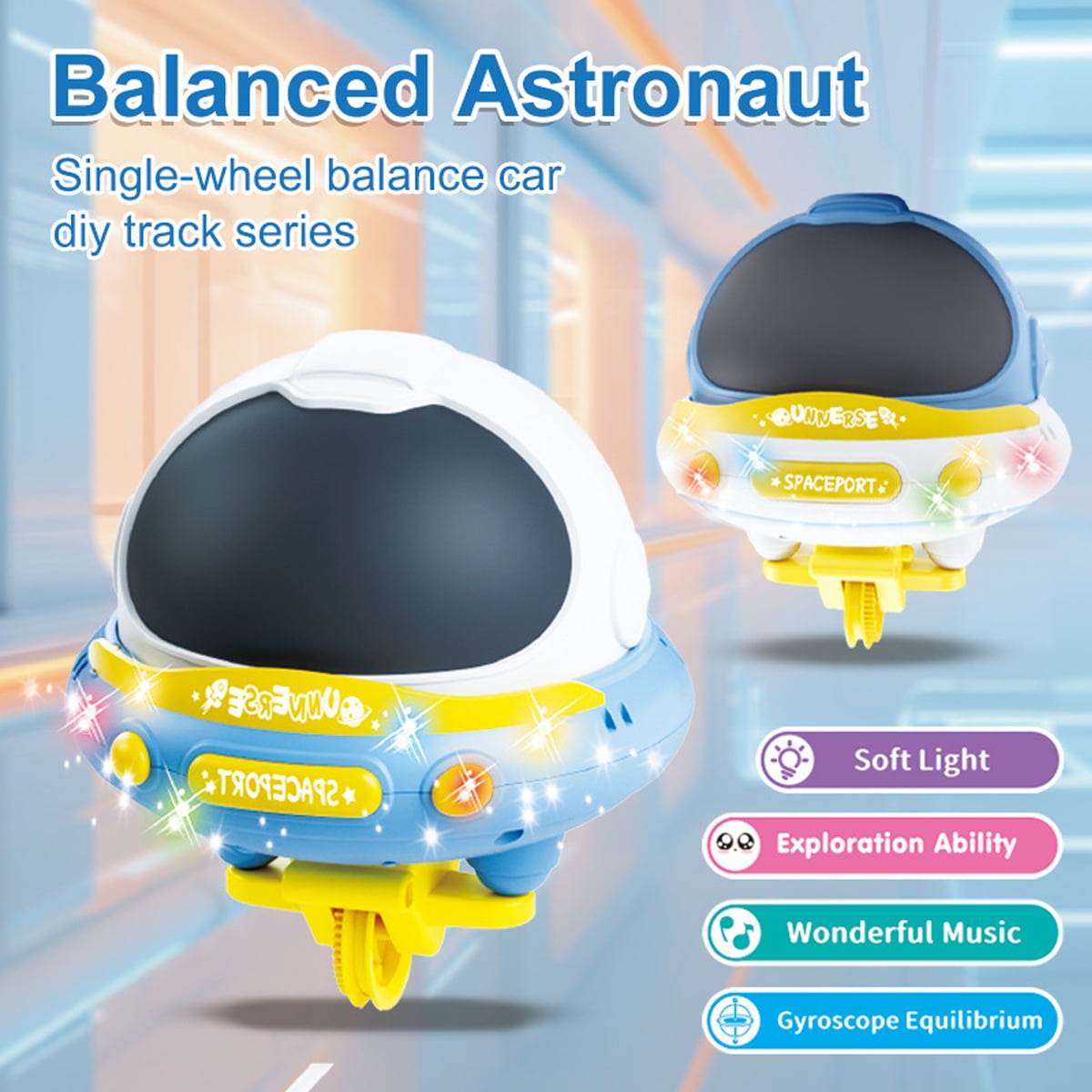 Dinosaur & Astronaut Novelty Tightrope Walking Unicycle, Cute Balanced ...