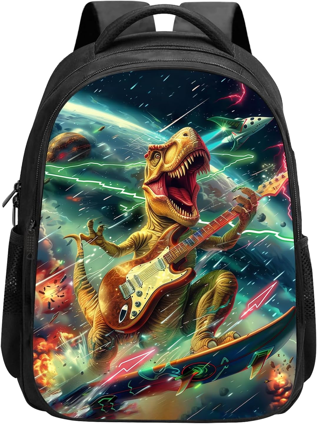 Dinosaur Backpack Dinosaur Ride Motorcycle Backpack, Cool with Purple ...