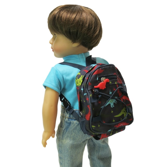 Dinosaur Backpack for 18-Inch Dolls | American Fashion World - Walmart.com