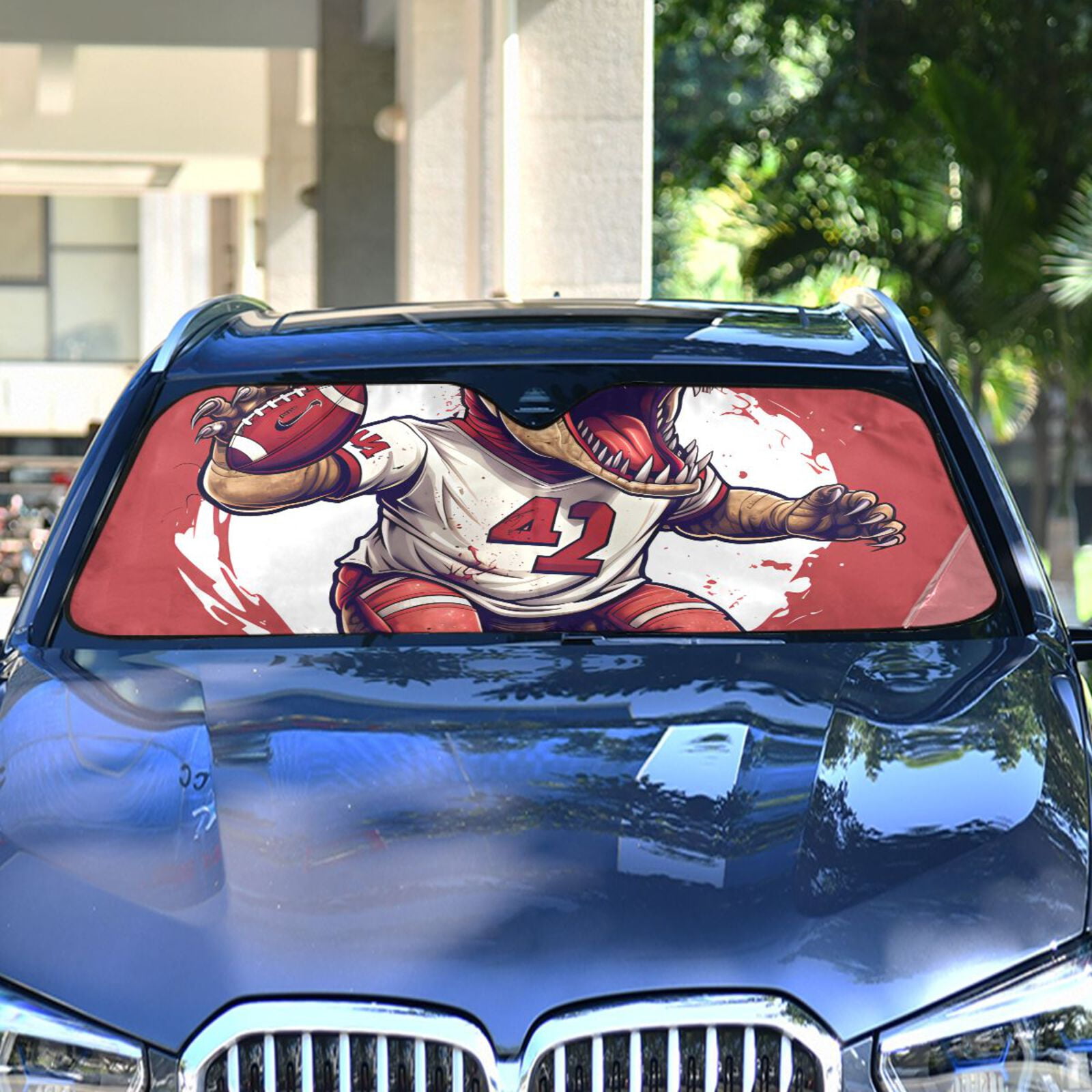 Dinosaur Baseball Automotive Front Car Windshield Sun Shade Reflector ...