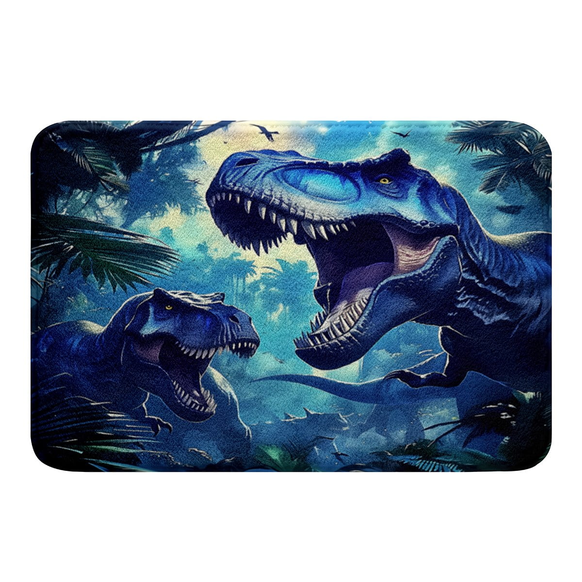 Dinosaur Bathroom Accessories 16"x24",3D Realistic Dino Outdoor Rug ...