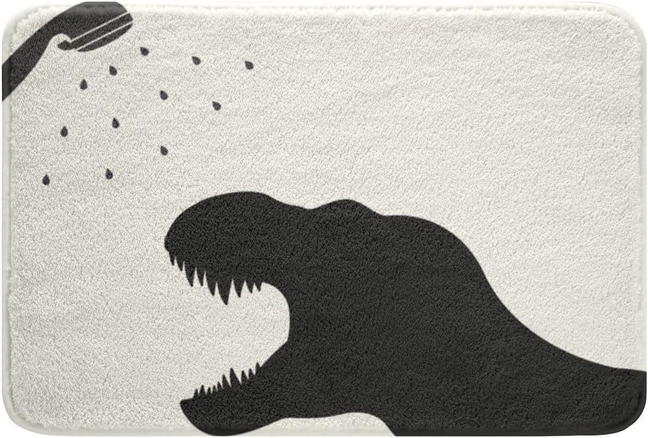 Dinosaur Bathroom Rug Mat Animal Bath Plush Bathroom Decor Non Slip ...
