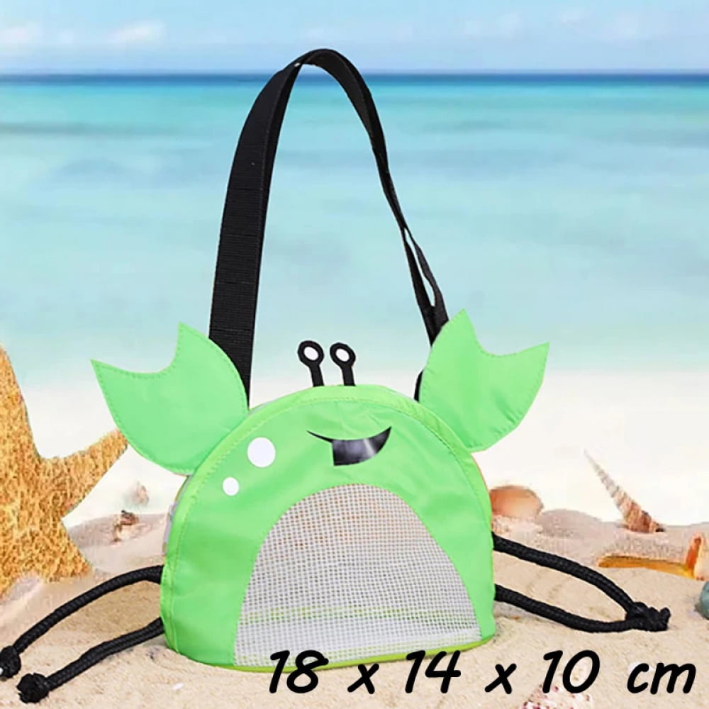 Dinosaur Beach Shell Bag Kids Beach Toys Playing Water Sand Crab Mesh ...