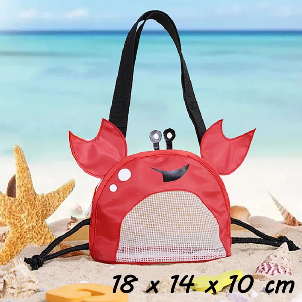 Dinosaur Beach Shell Bag Kids Beach Toys Playing Water Sand Crab Mesh ...
