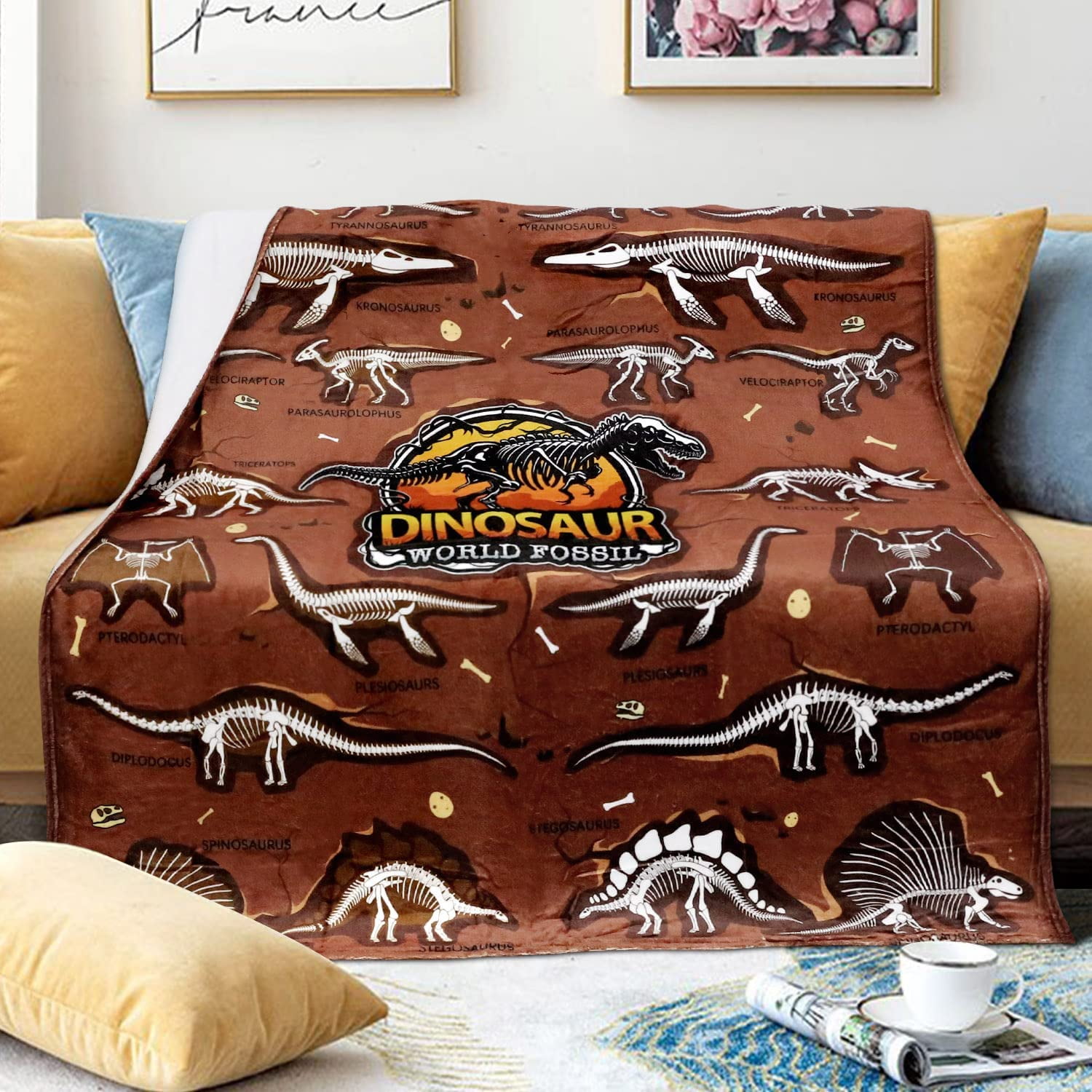 Dinosaur Blanket for Boys Girls and Kids Dinosaur Gifts Funny Jurassic ...