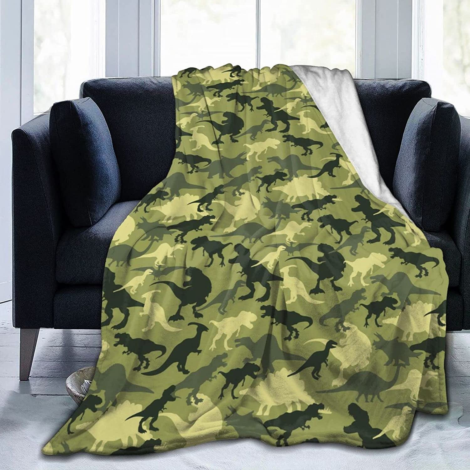 Dinosaur Blanket Comfort Warm Dinosaur Throw Blanket Soft Fleece ...