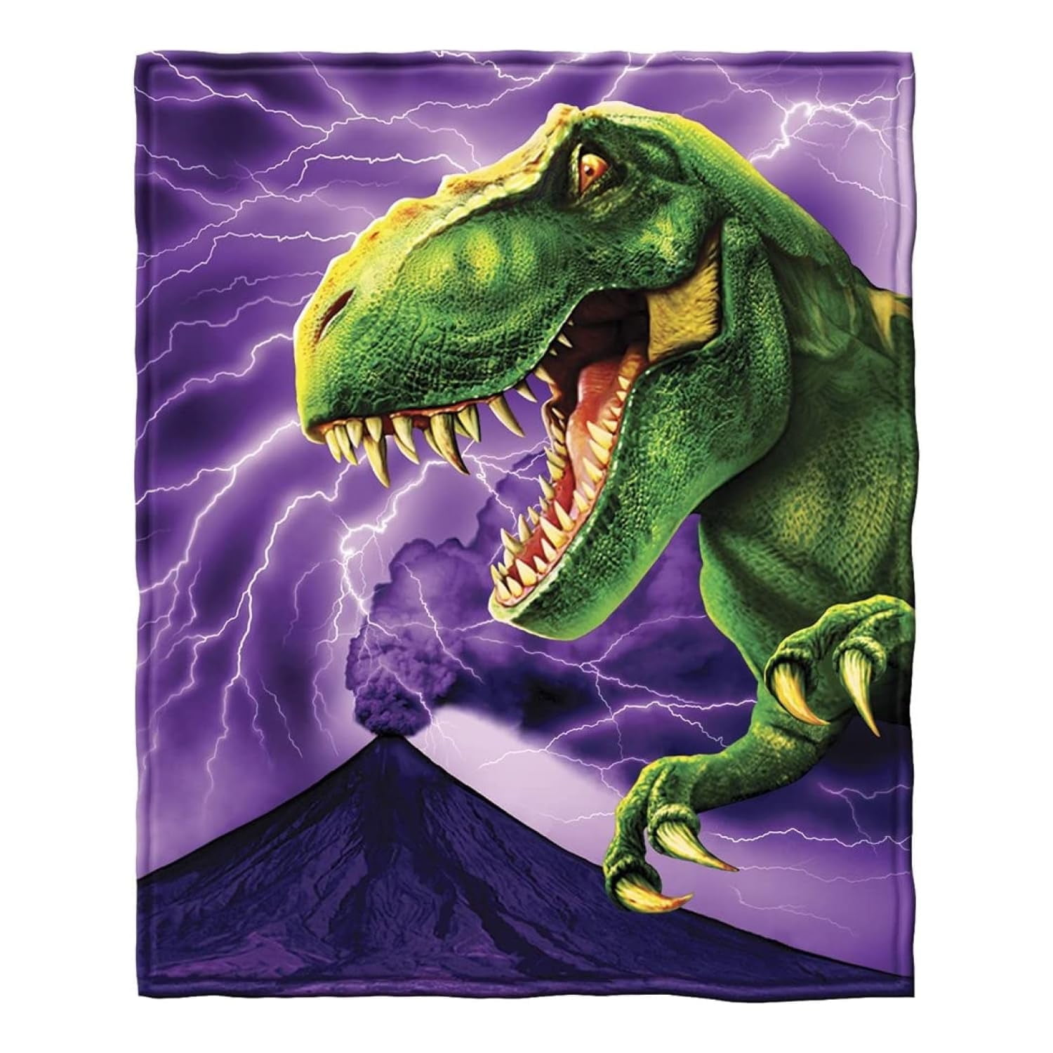 Dinosaur Blanket - T-Rex Fleece Throw for Kids and Adults, Plush ...