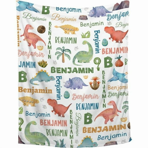 Dinosaur Blanket for Boys Girls, Soft Flannel Dinosaur Lovers Throw ...