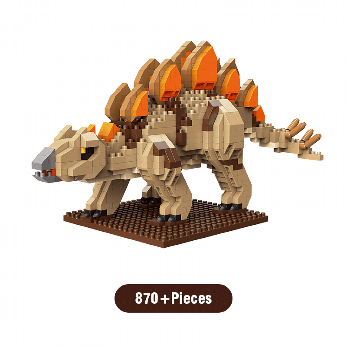 Dinosaur Building Blocks Set for Adults Micro Bricks Dino Figures Model ...