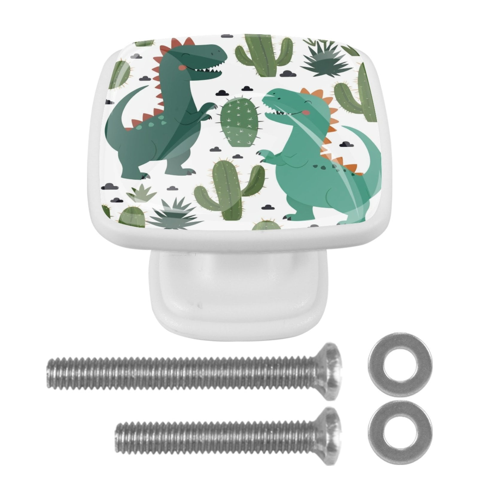 Dinosaur Cactus Cabinets Door and Drawers Knobs Pulls,Furniture Handles ...