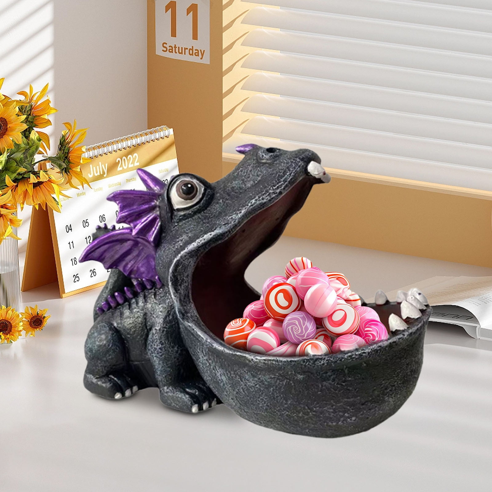 Dinosaur Candy Bowl Fun Candy Dish for Office Desk Dino Key Bowl for ...