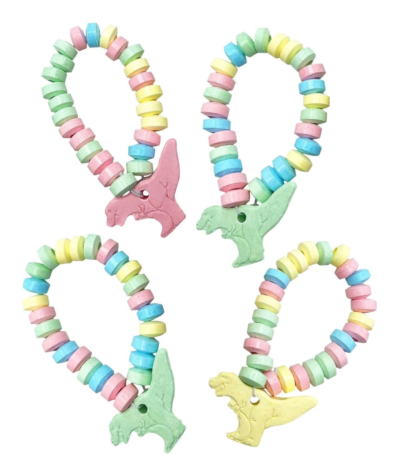 Dinosaur Candy Bracelets - AKF18 Individually Wrapped Bulk (24 pieces ...