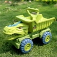 Dinosaur Car & Construction Truck Toys, Pull Back for 2-3 Year Old Boys ...