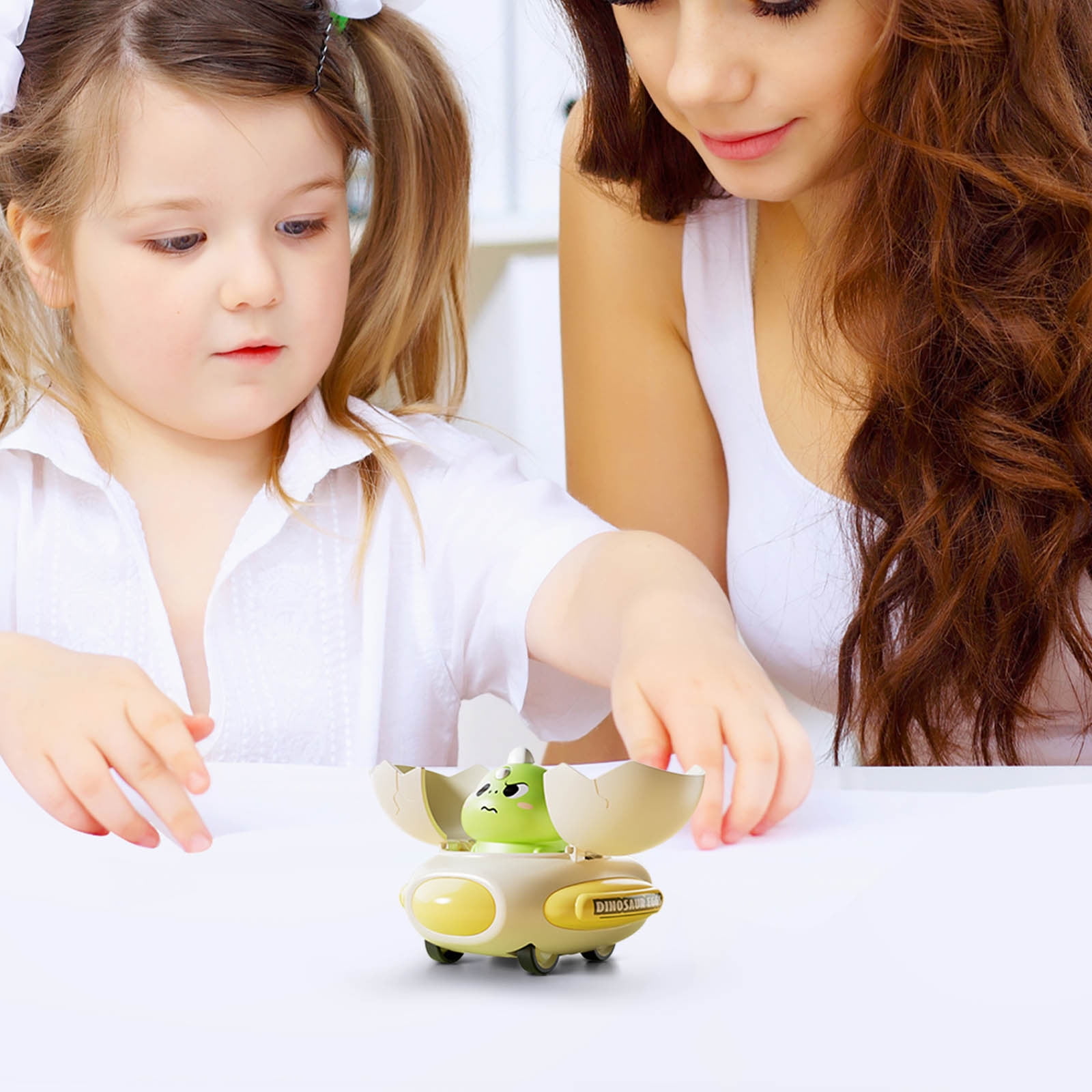 Dinosaur Car Toy, Dinosaur Hatching Car Set, Easy Push Mechanism, Safe ...