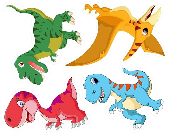 Dinosaur Cardstock Cutouts Dinosaur Birthday Decoration Size 12 inch ...