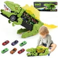 Dinosaur Cars Transport Truck Carrier, Toy Cars Track Set Dinosaur ...