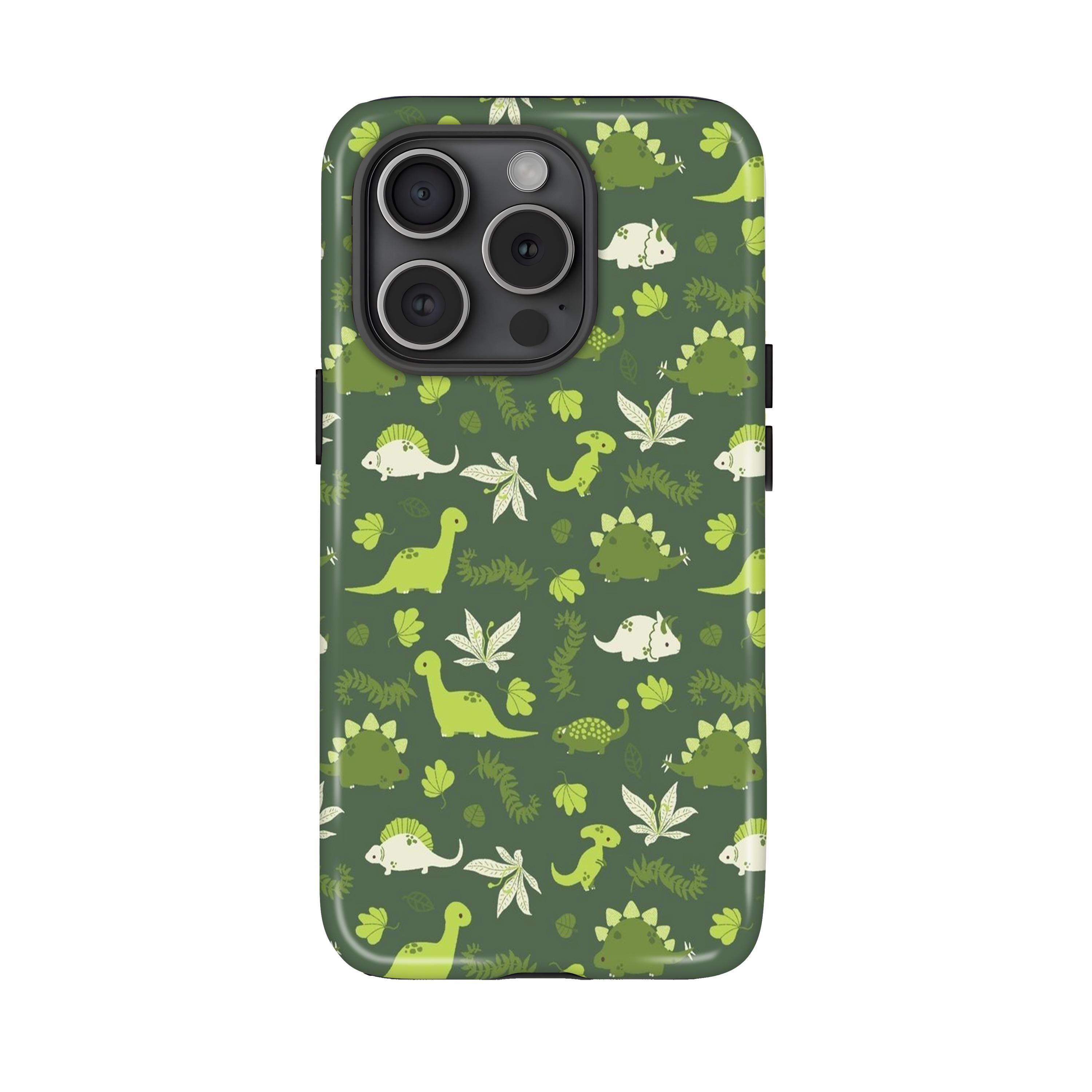 Dinosaur Cartoon Prehistoric World Phone Case with iPhone 17 through 11 ...