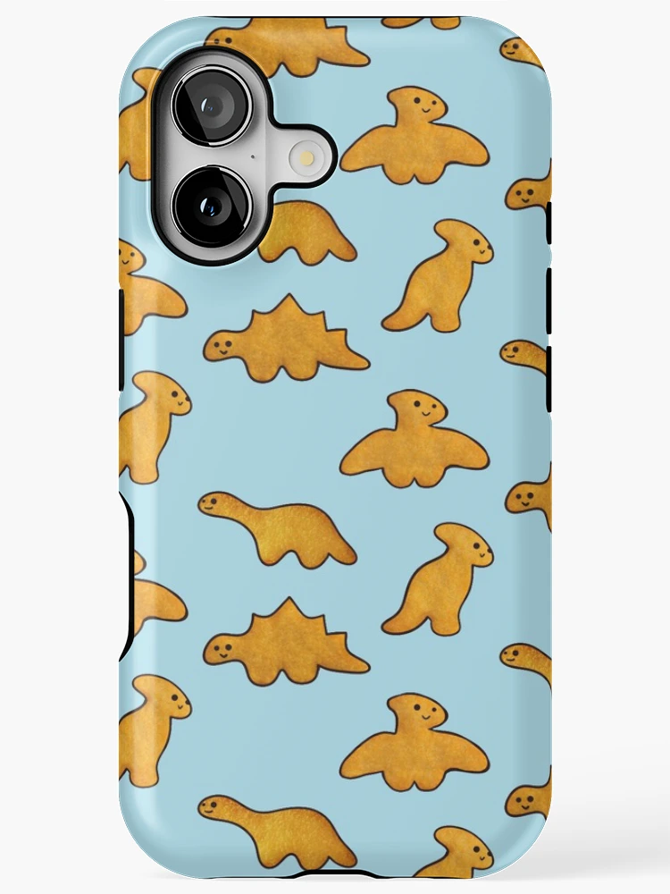 Dinosaur Chicken Bites Pattern Case for 11 to 17 Pro Max Fun Food ...