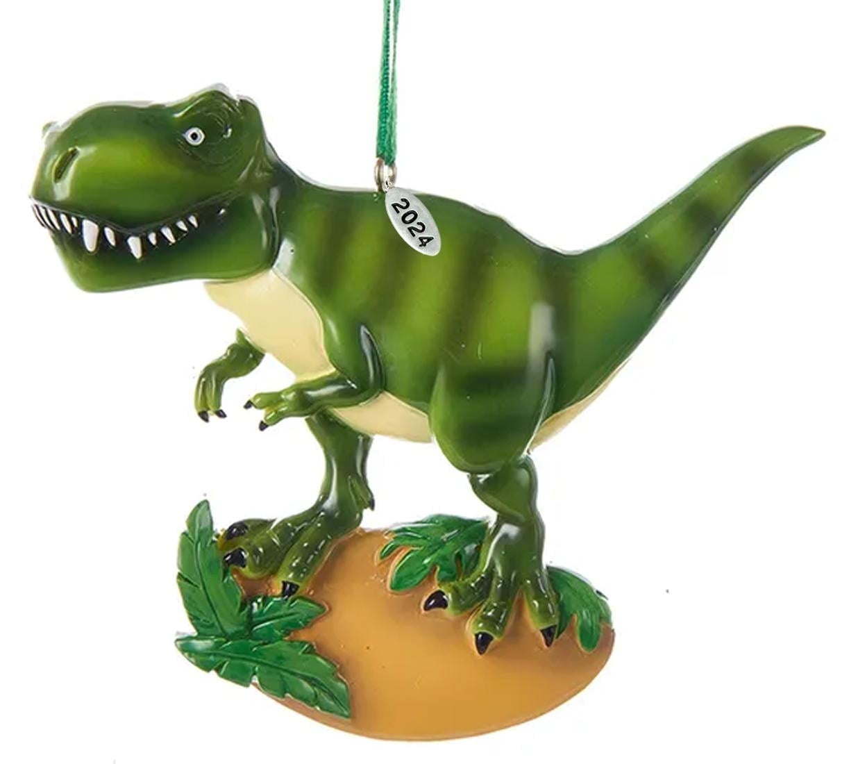 Twisted Anchor Trading Co Dinosaur Christmas Ornament – 1-Pack Red T ...