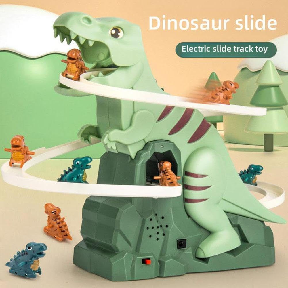 Dinosaur Climbing Slide Music Toy,Electric Dinosaur Climbing Stairs Toy ...