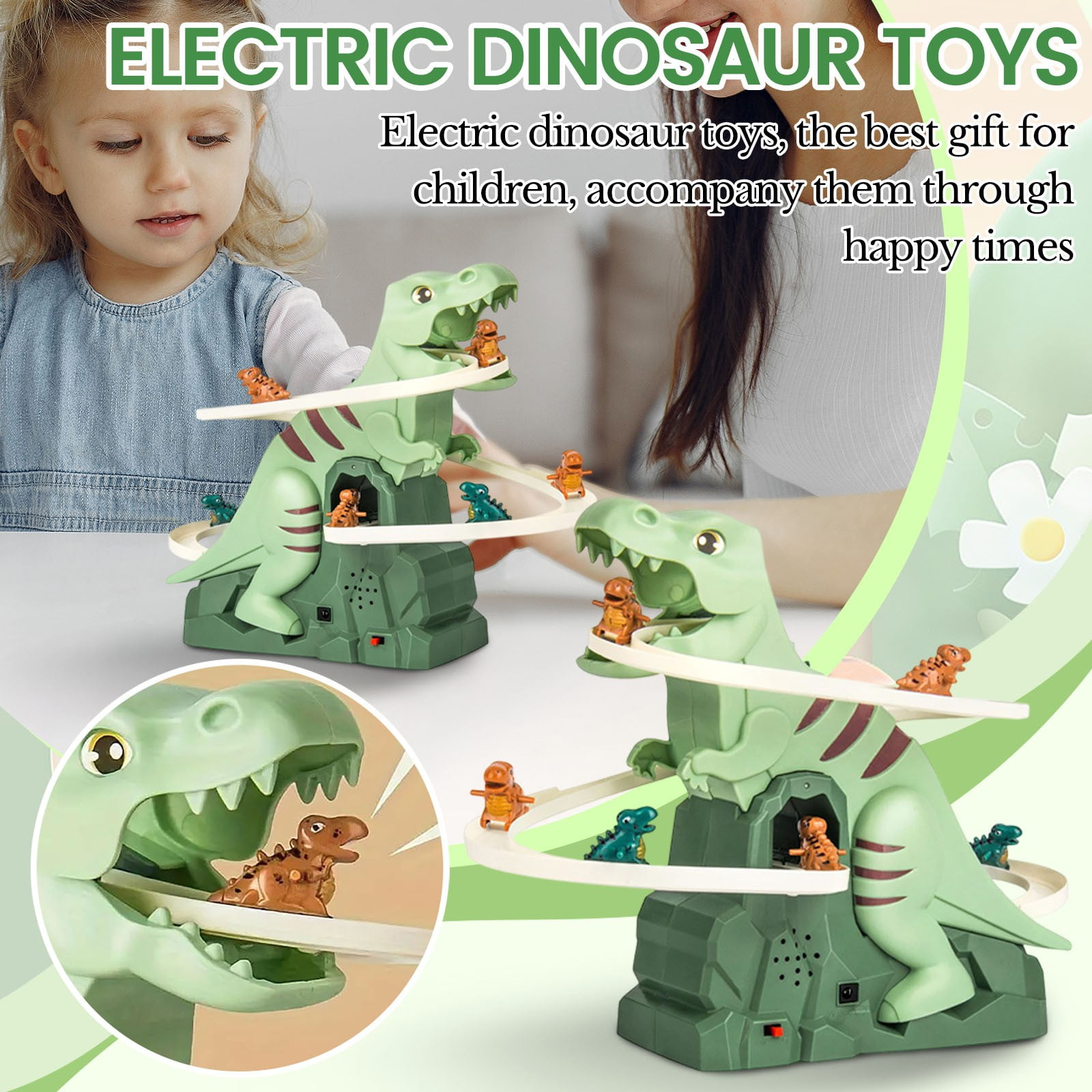 Dinosaur Climbing Slide Music Toy, Electric Dinosaur Climbing Stairs ...