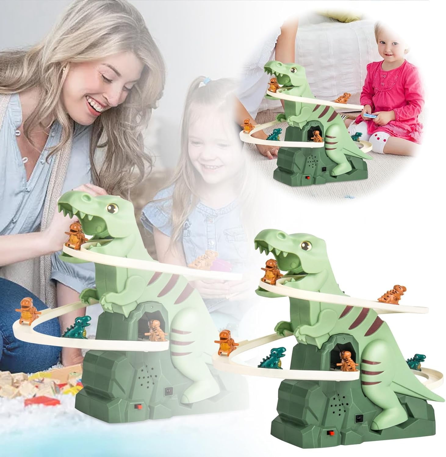 Dinosaur Climbing Slide Music Toys, Electric Dinosaurs Climbing Stairs ...