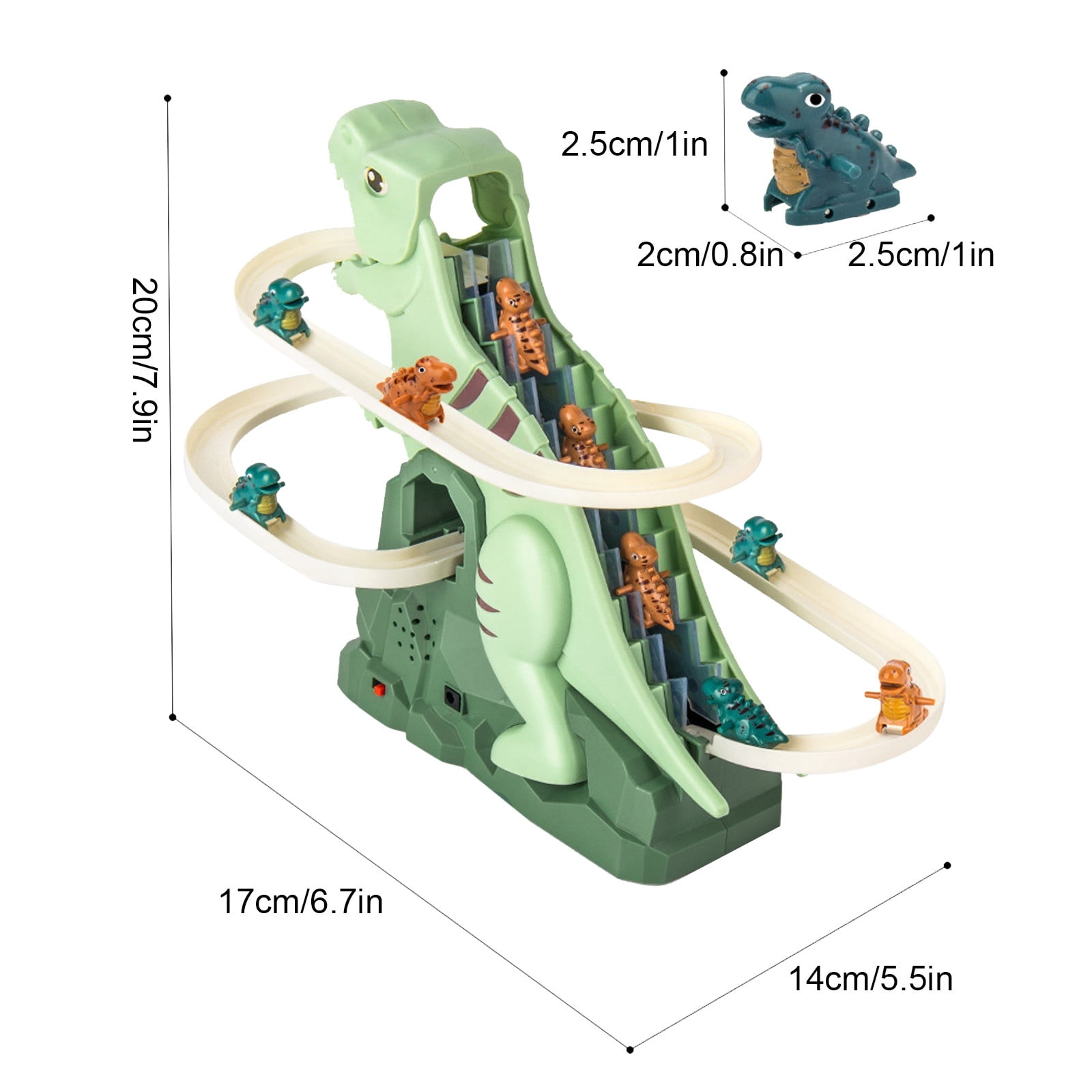 Dinosaur Climbing Slide Toy Set - Jurassic World Playset with Cars ...