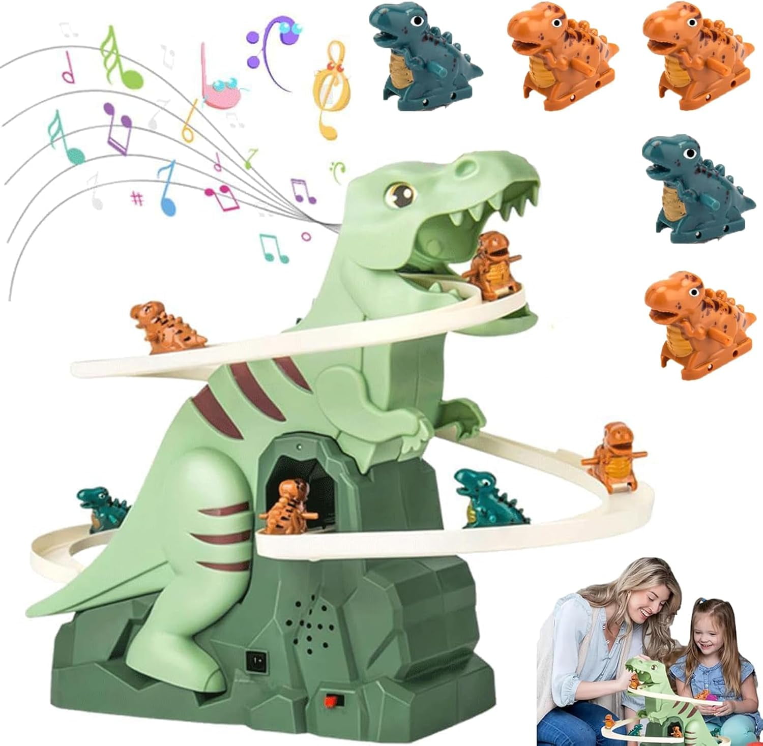 Dinosaur Climbing Stairs Music Toy, Electric Dinosaur Stair Climbing ...