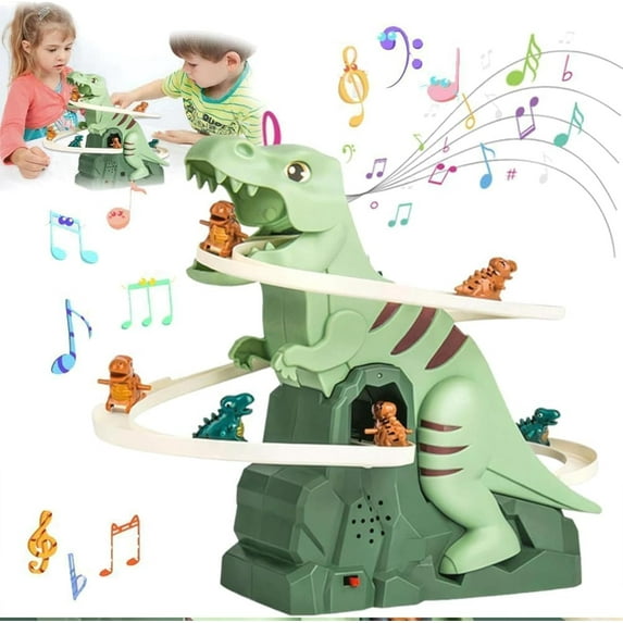 Dinosaur Climbing Stairs Toy with Music and Sound Effects, Interactive ...